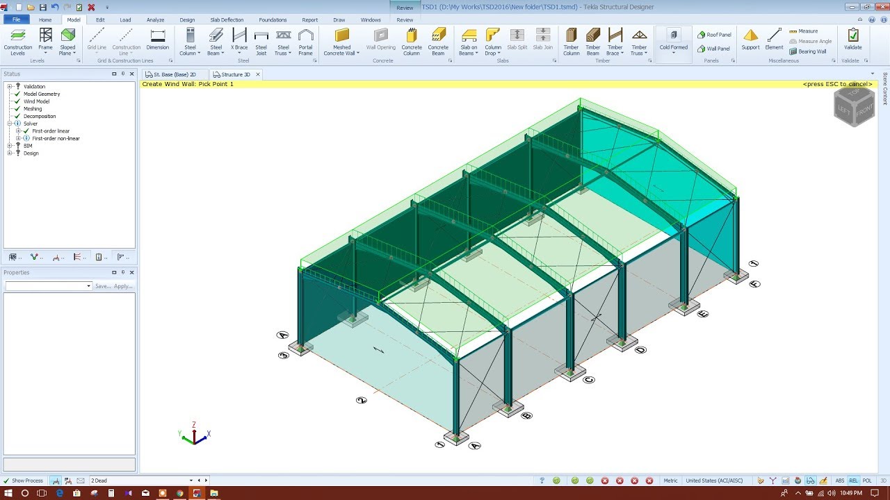 DESIGN OF STEEL PORTAL FRAME IN TEKLA STRUCTURAL DESIGNER 2018-PART1/2 ...