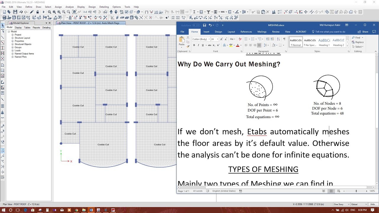 What is Meshing, Why do we Mesh & Types of Meshing in Etabs - Revit news