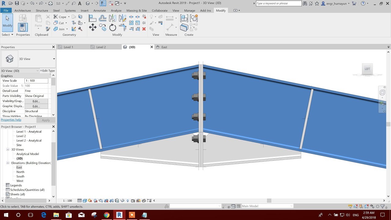 STEEL SHED MODELING IN REVIT 2019-APEX CONNECTION,CUSTOMIZE FRAME COLORS - Revit news