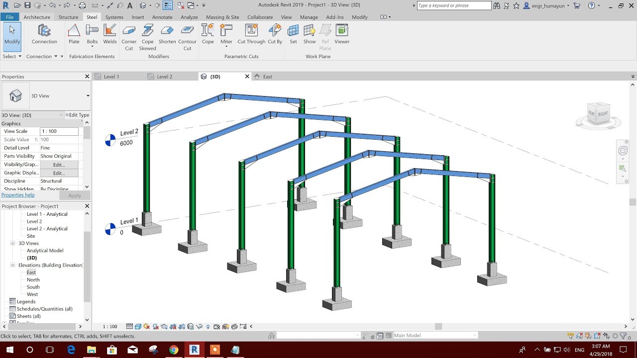 STEEL SHED MODELING IN REVIT 2019-CREATE NEW CONNECTION TYPE - Revit news