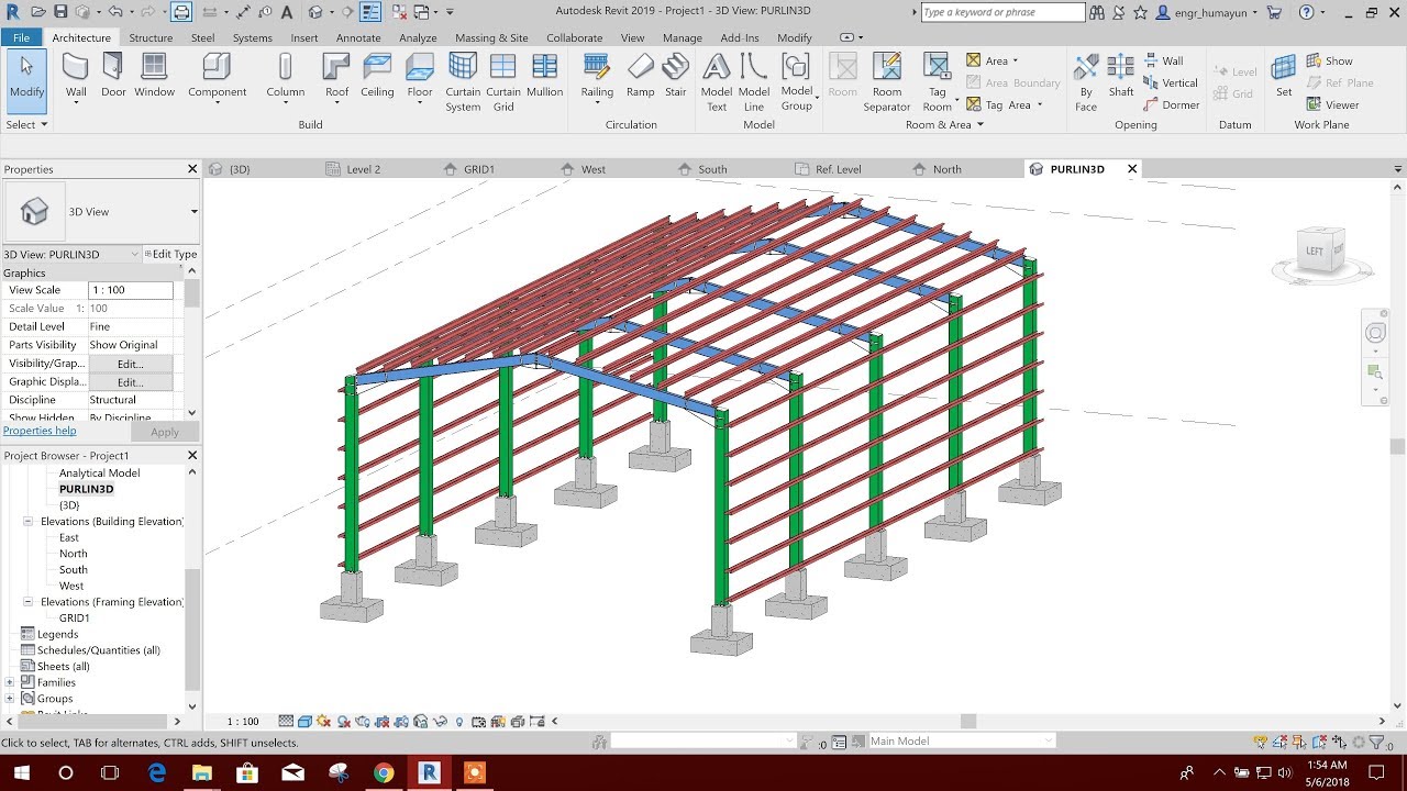 Modeling Purlin Properly in Revit 2019 - Revit news