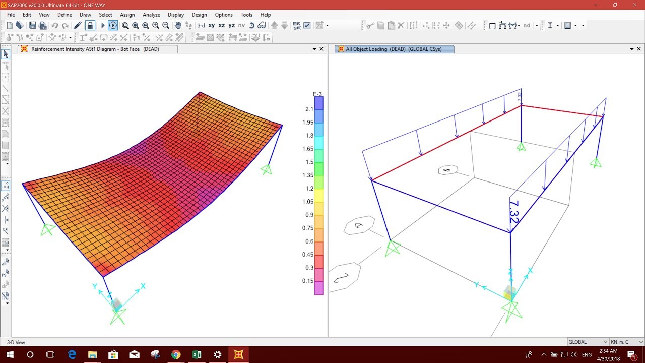 ONE WAY SLAB DESIGN/ONE WAY LOAD DISTRIBUTION IN SAP2000 V20 - Revit news