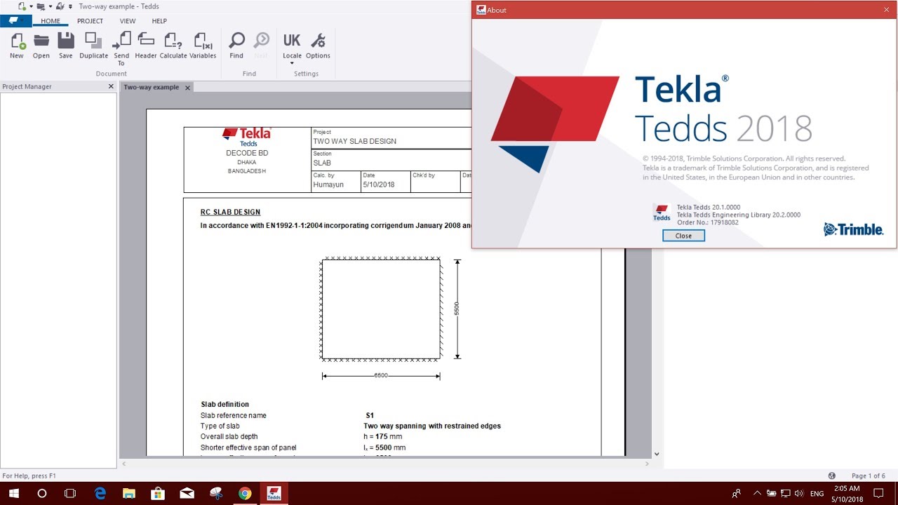 TWO WAY SLAB DESIGN (CO-EFFICIENT METHOD) IN TEKLA TEDDS 2018 - Revit news