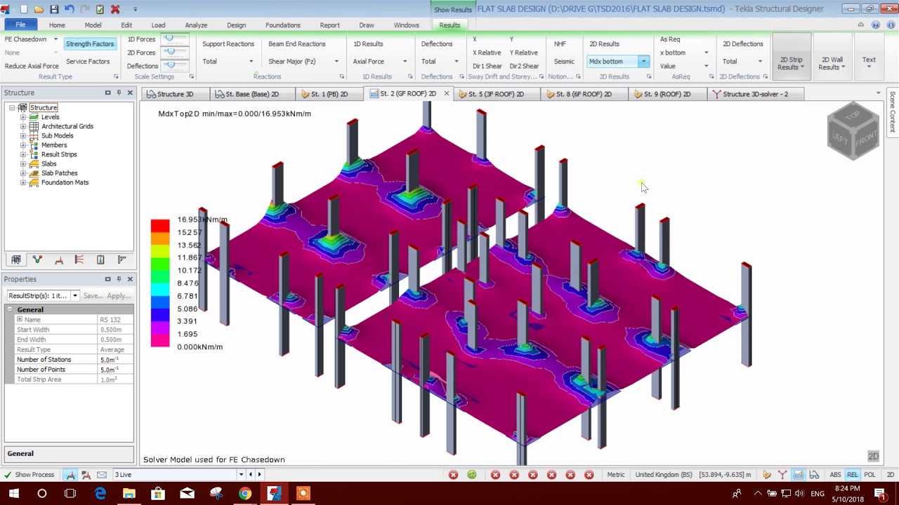 FLAT SLAB DESIGN IN TEKLA STRUCTURAL DESIGNER 2018 - Revit news