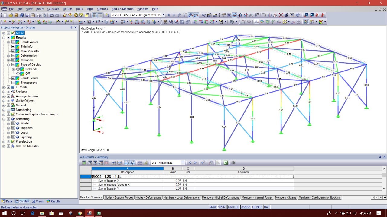 ANALYSIS & DESIGN OF 3D PORTAL FRAME IN DLUBAL RFEM - Revit news