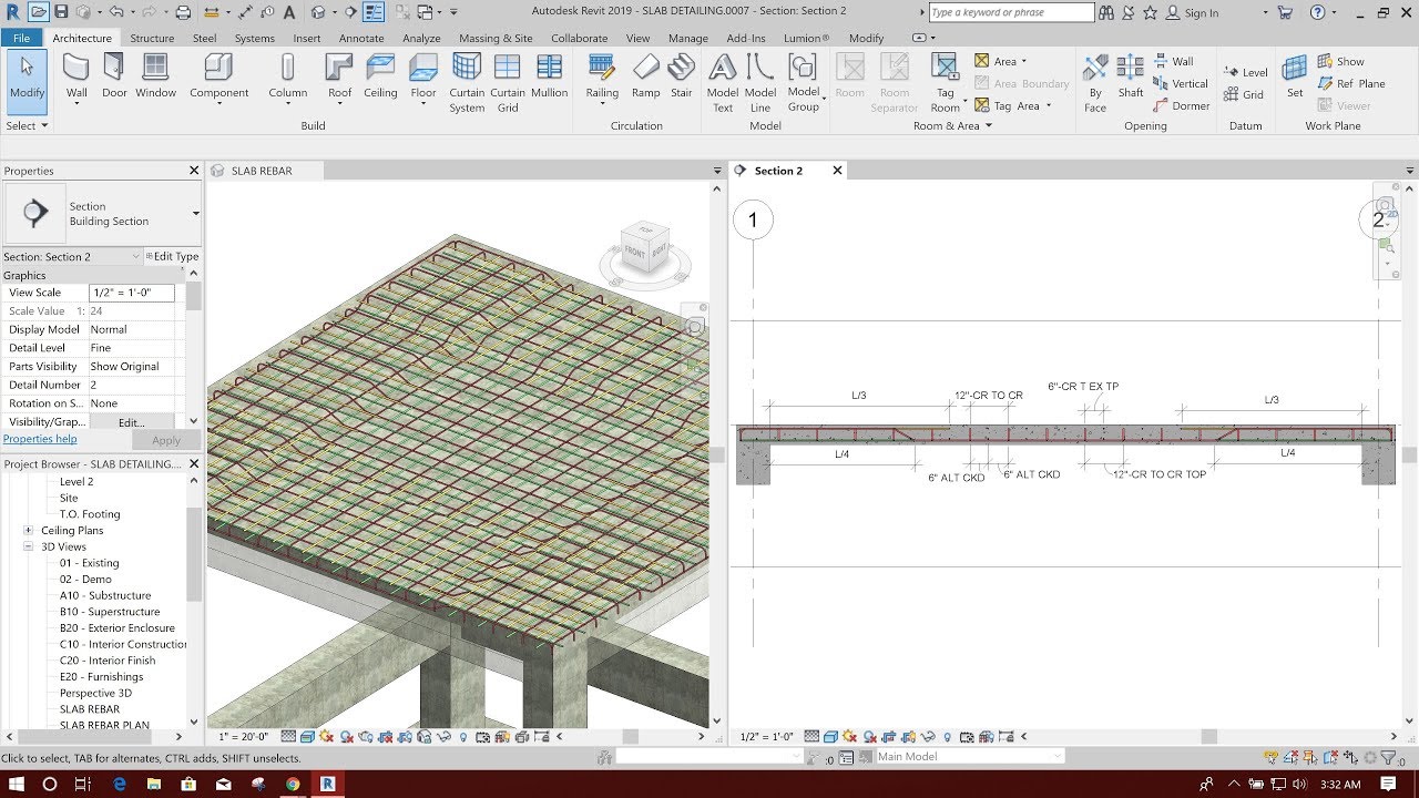 Slab Detailing With Cranked Bar In Revit 2019 Revit News