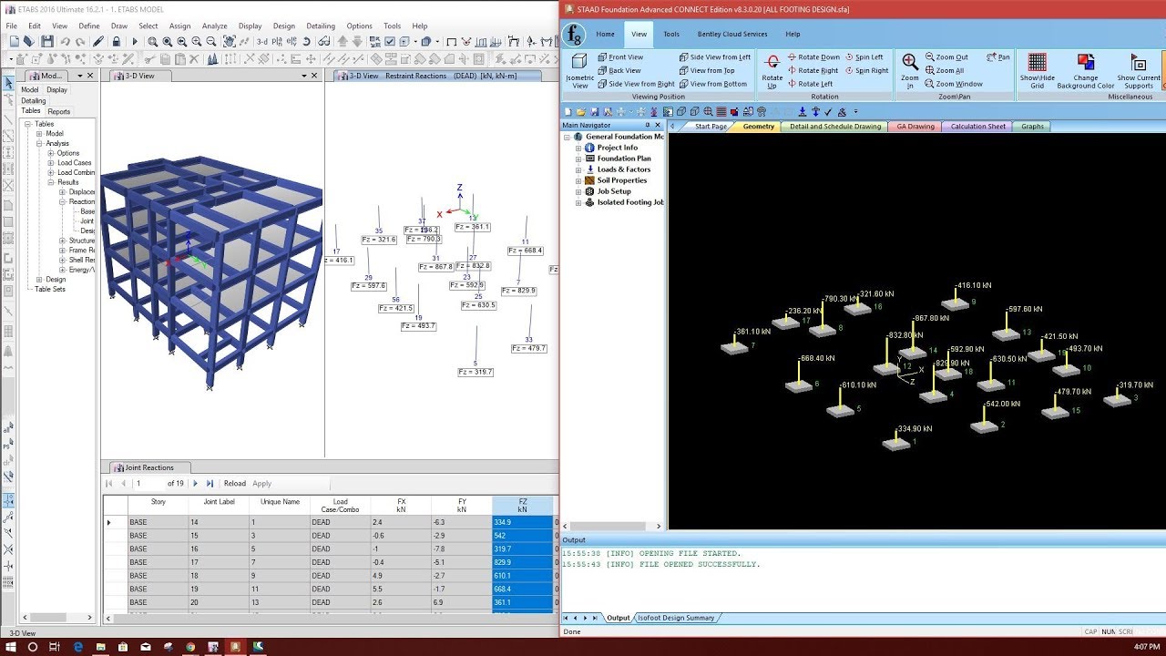 DESIGN ALL FOOTINGS AT ONCE-ETABS TO STAAD FOUNDATION ADVANCED - Revit news