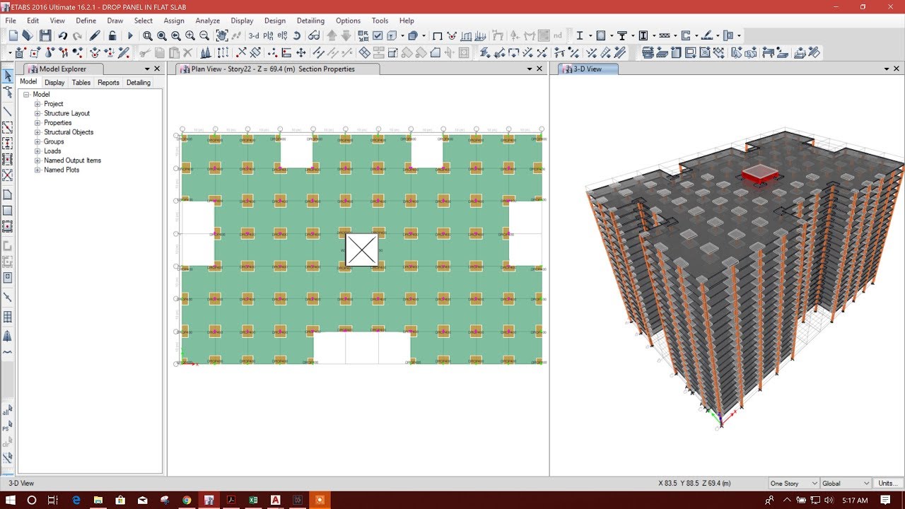 MODELING OF DROP PANELS IN ETABS ACCURATELY IN DEPTH. - Revit news