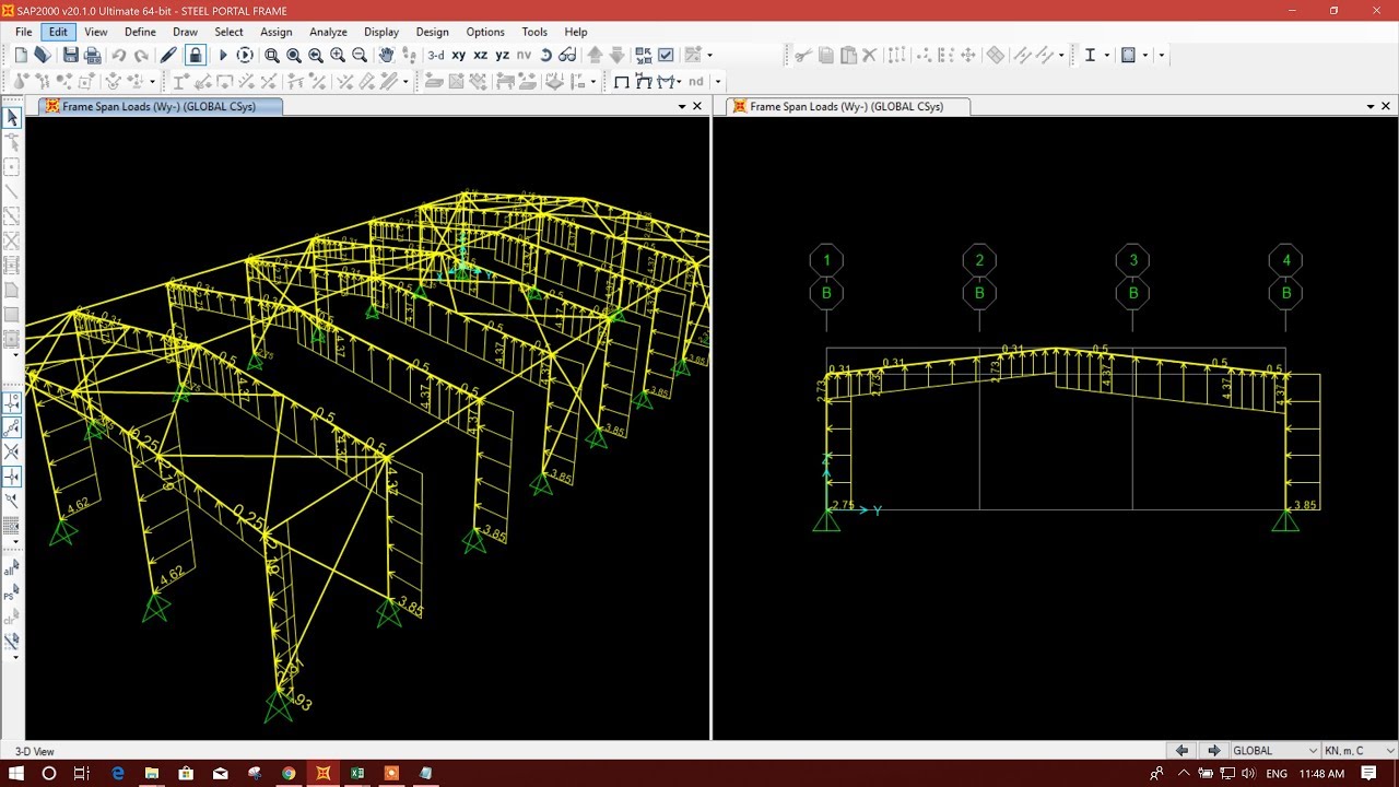 DESIGN COURSE ON 3D STEEL PORTAL FRAME IN SAP2000-PART5 - Revit news