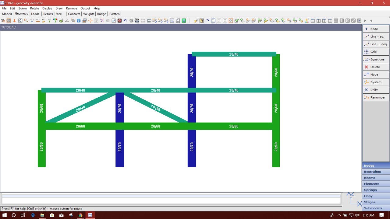 Starting Modeling, Analysis & Design in STRAP 2018 - Revit news