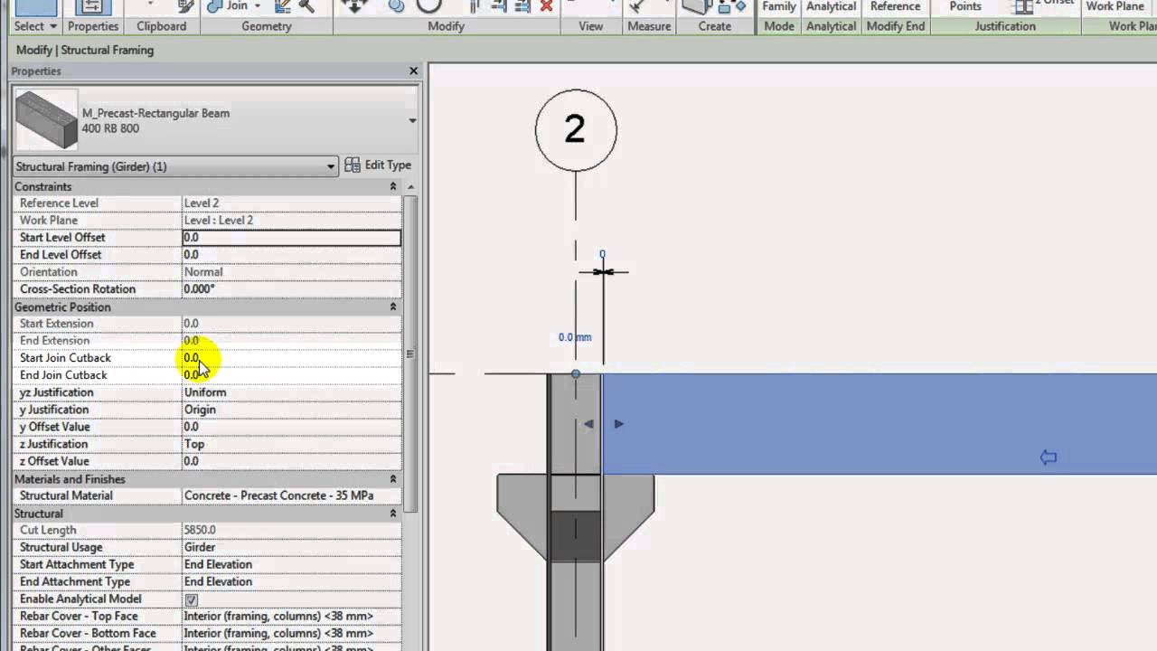 Beam Alignment References and Setback - Revit news