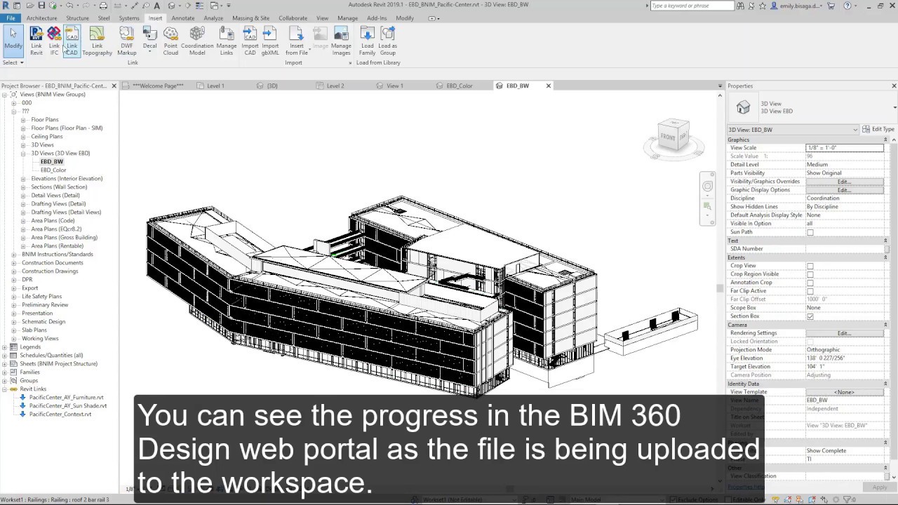 Revit 2019 1 Support Ifc Links From Bim 360 With Desktop Connector