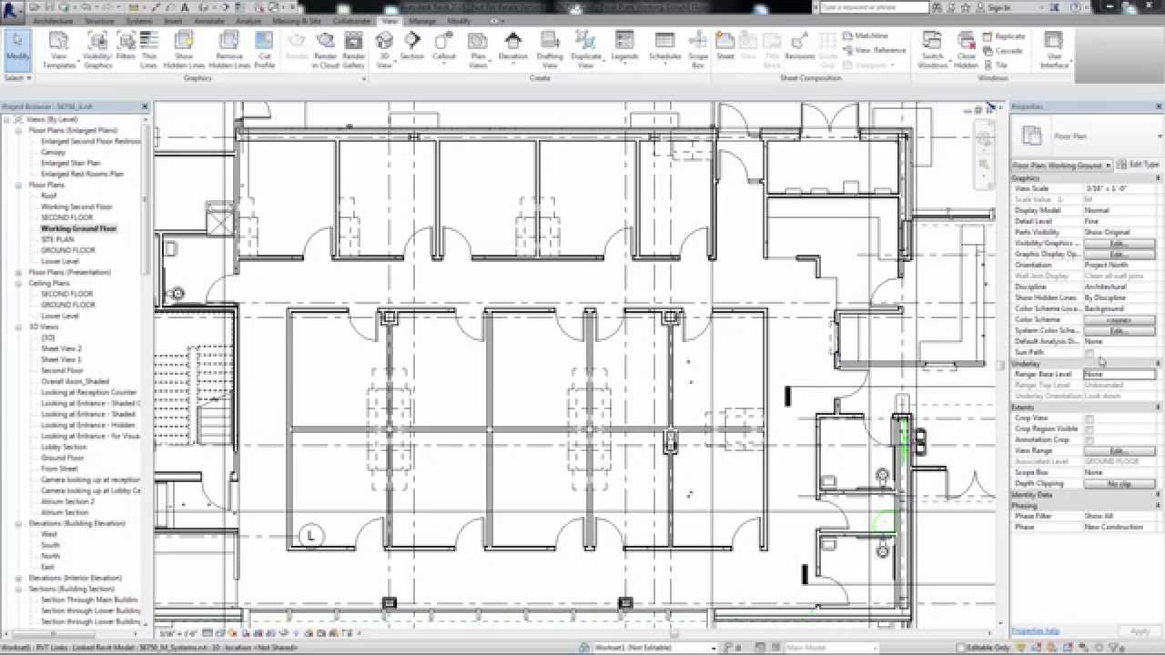 View Underlay and Orientation Improvements - Revit news