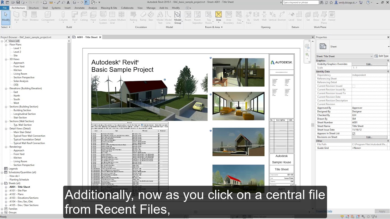 Revit 2019.1: Revit Home - Revit news