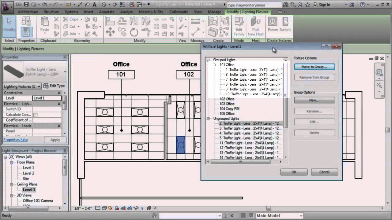 Light Groups - Revit news