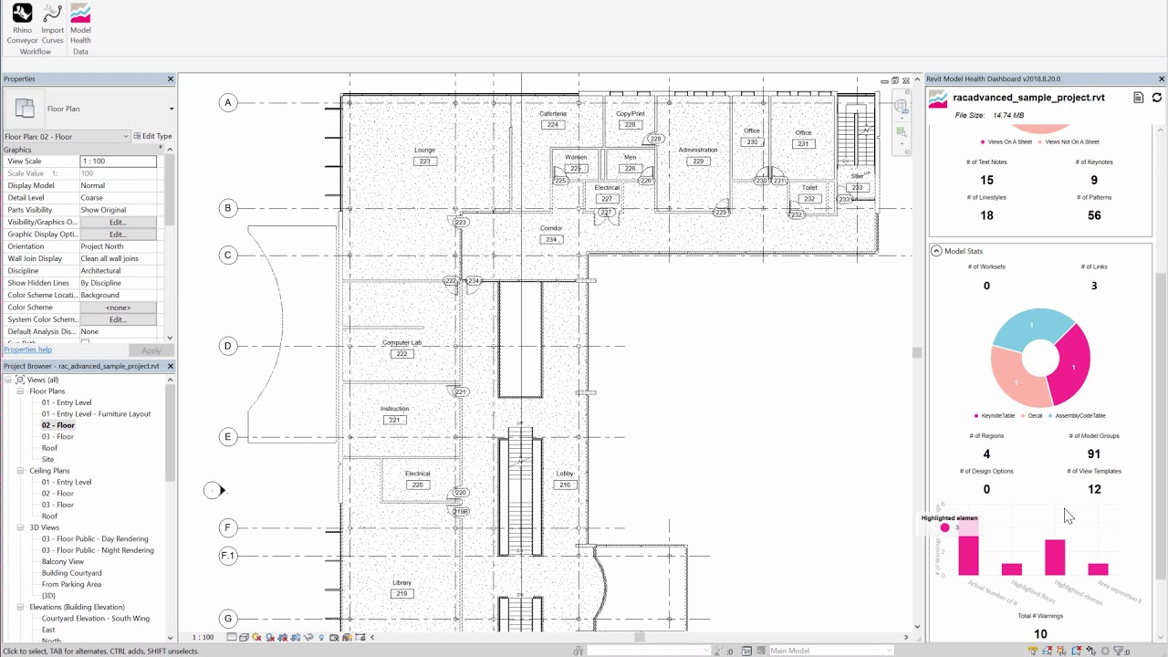 Model Statistics Interface Prototype - Revit news