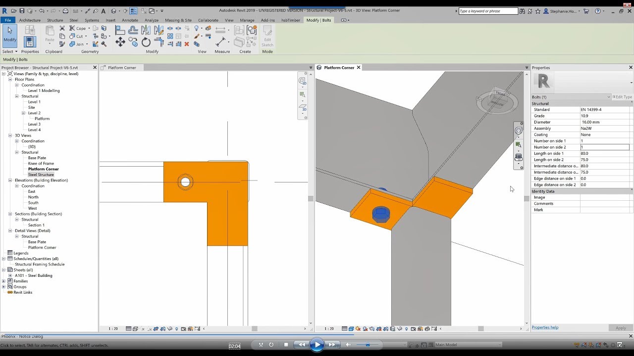 5 - Revit 2019 – Create Custom Steel Connections (example 2) - Revit news