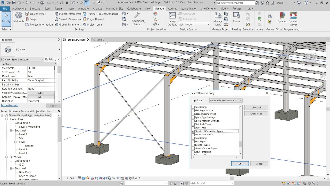 3 - Revit 2019 – Transfer Custom Steel Connections - Revit news