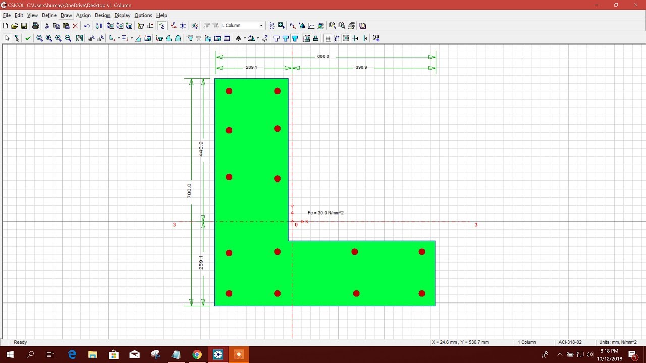 L COLUMN DESIGN IN CSi COL v9.0.1 - Revit news