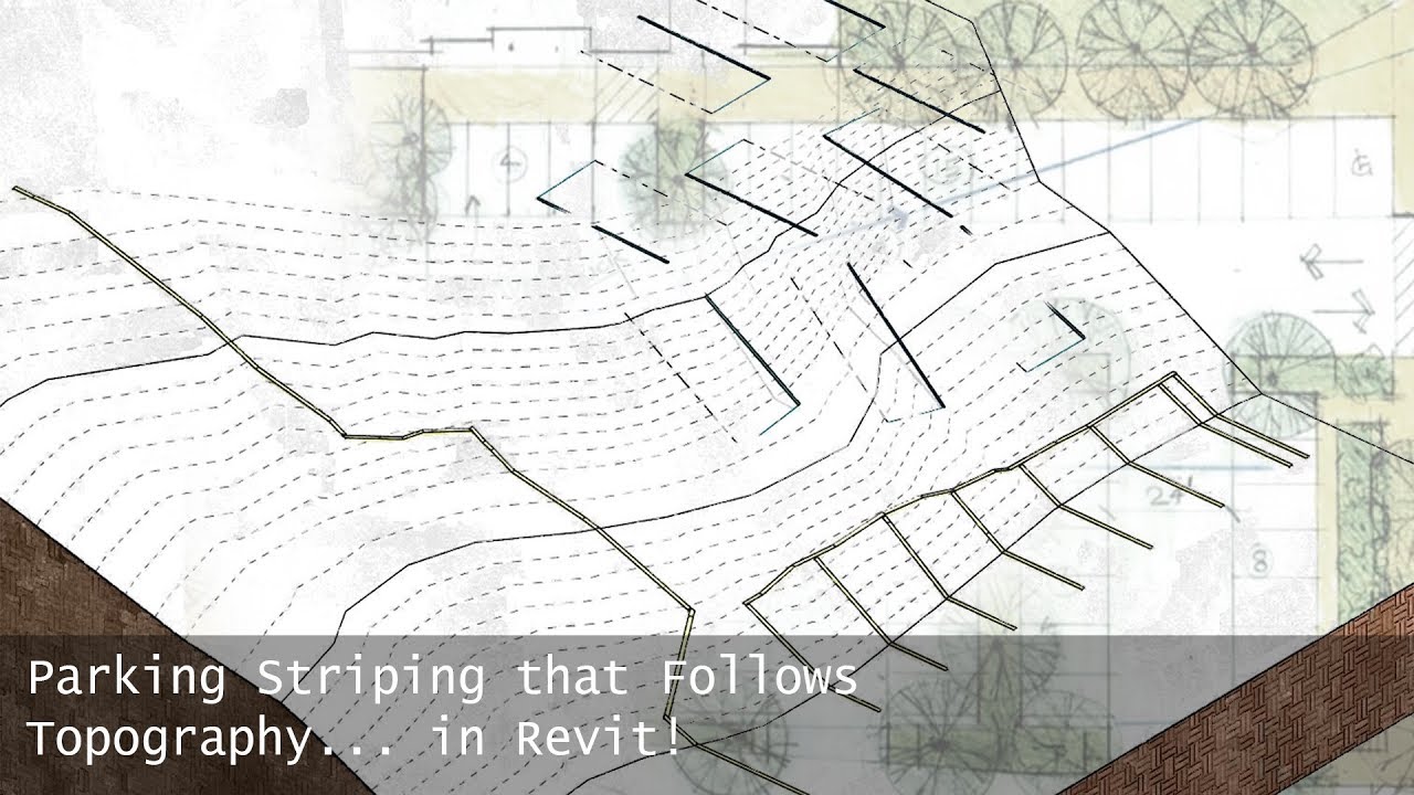 Revit Tutorial - Parking Striping the Follows Topography - Revit news