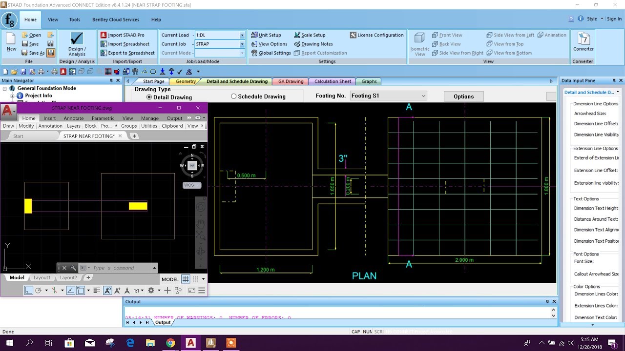 STRAP FOUNDATION WITH EDGE/NEAR FOOTING DESIGN IN STAAD FOUNDATION ADVANCED - Revit news