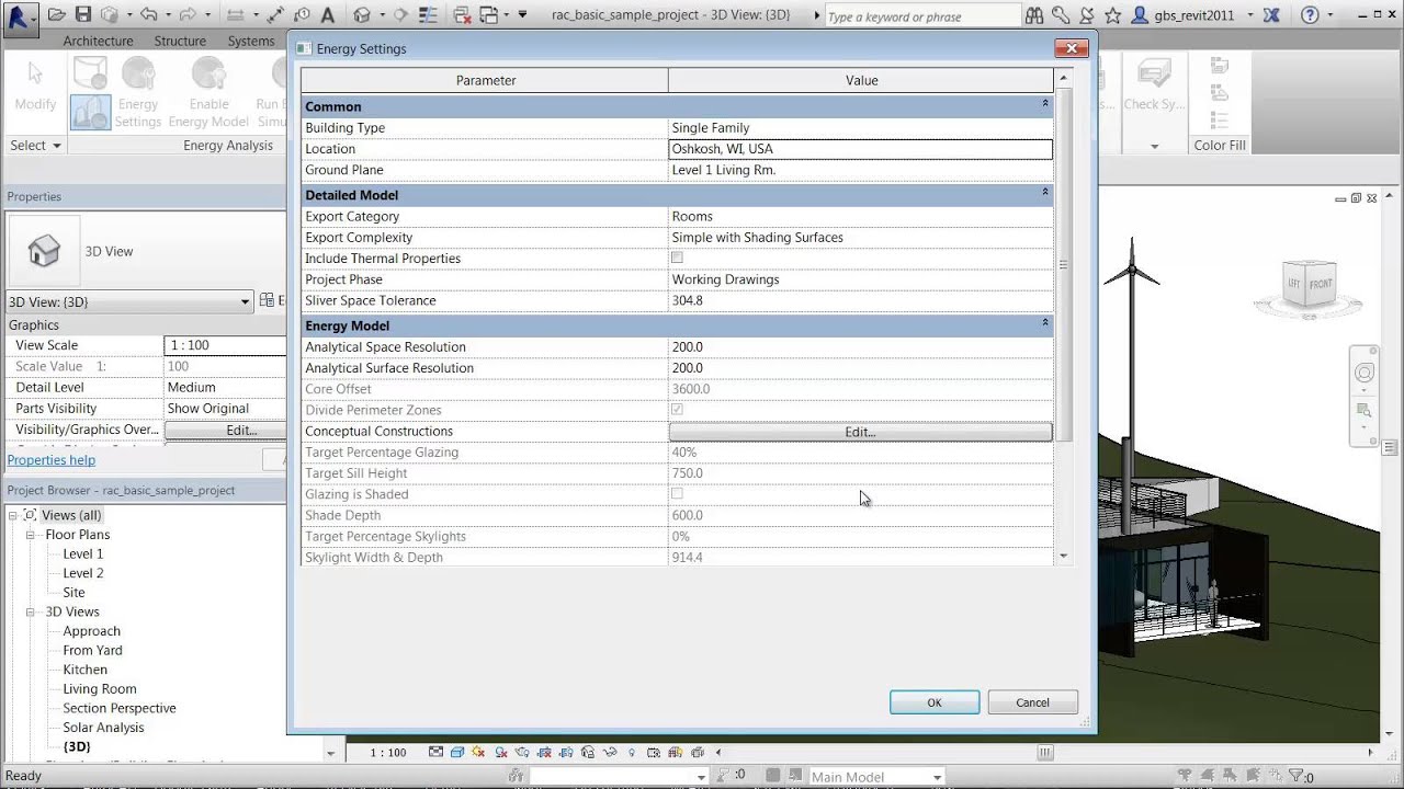 Autodesk Building Element Energy Analysis in Revit - Revit news