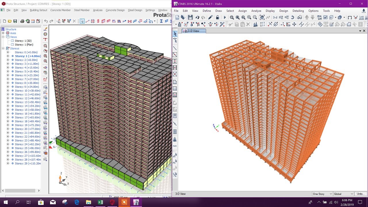 EXPORT MODEL FROM PROTA STRUCTURE TO ETABS - Revit news