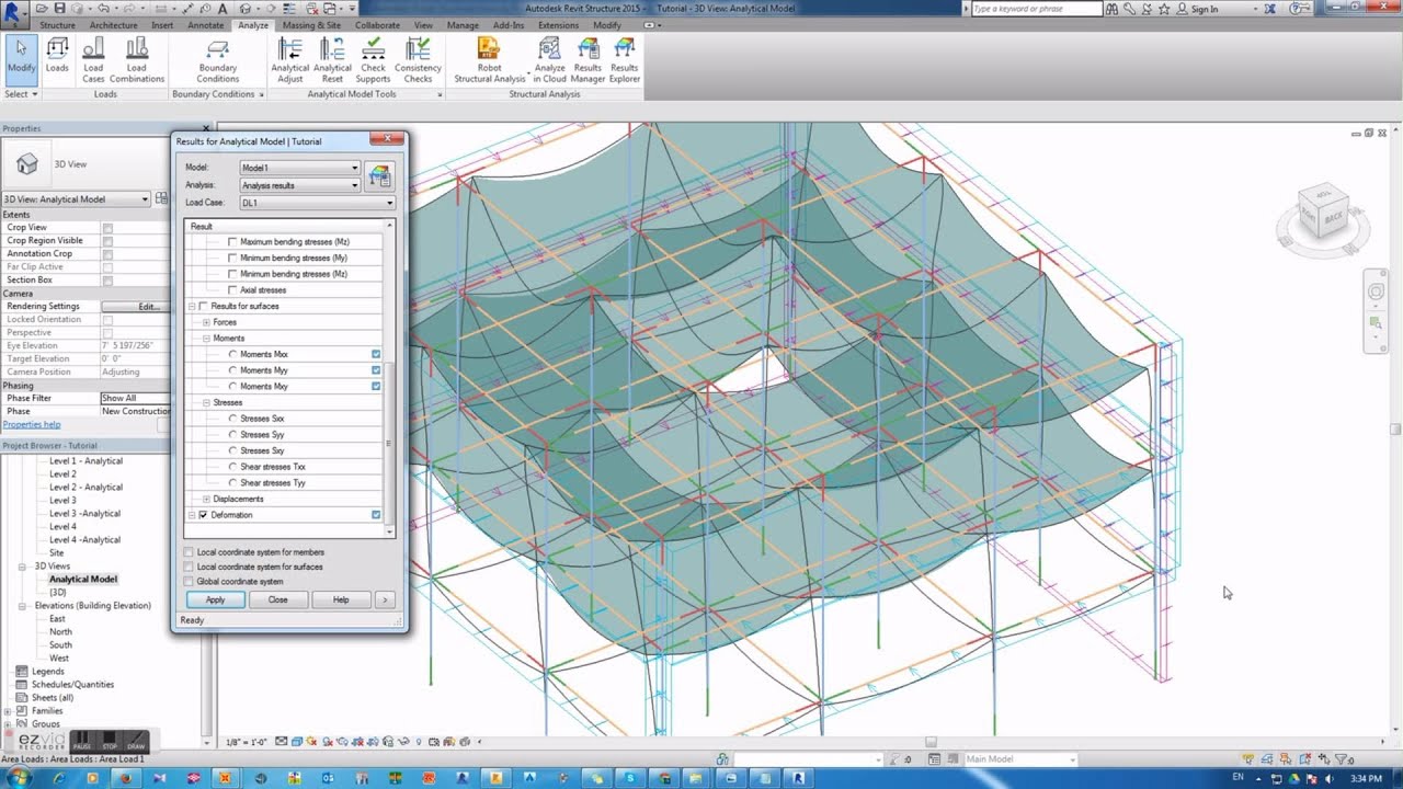 6. Analysis & Exploring Analsysis results in Autodesk Revit Structure ...