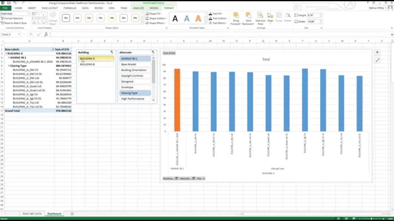 Building Data With Excel Comparing Design Options Revit News