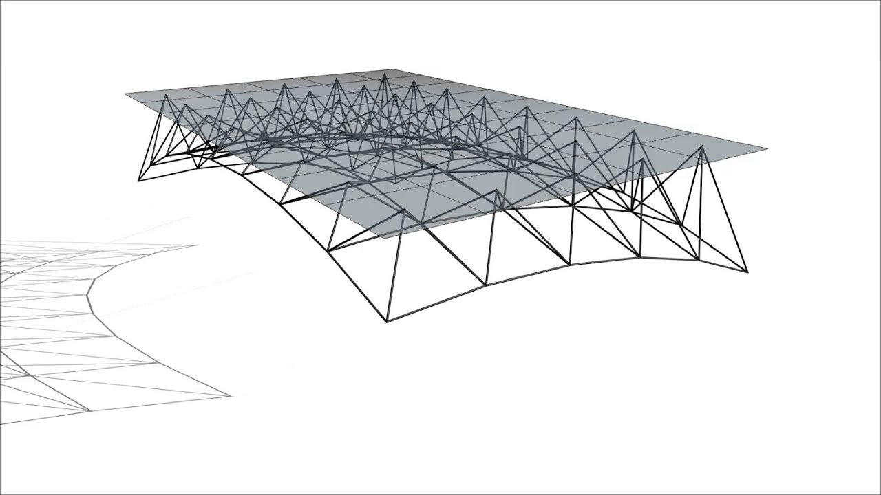3-dimensional Truss System for Glass Ceiling Support - Revit news