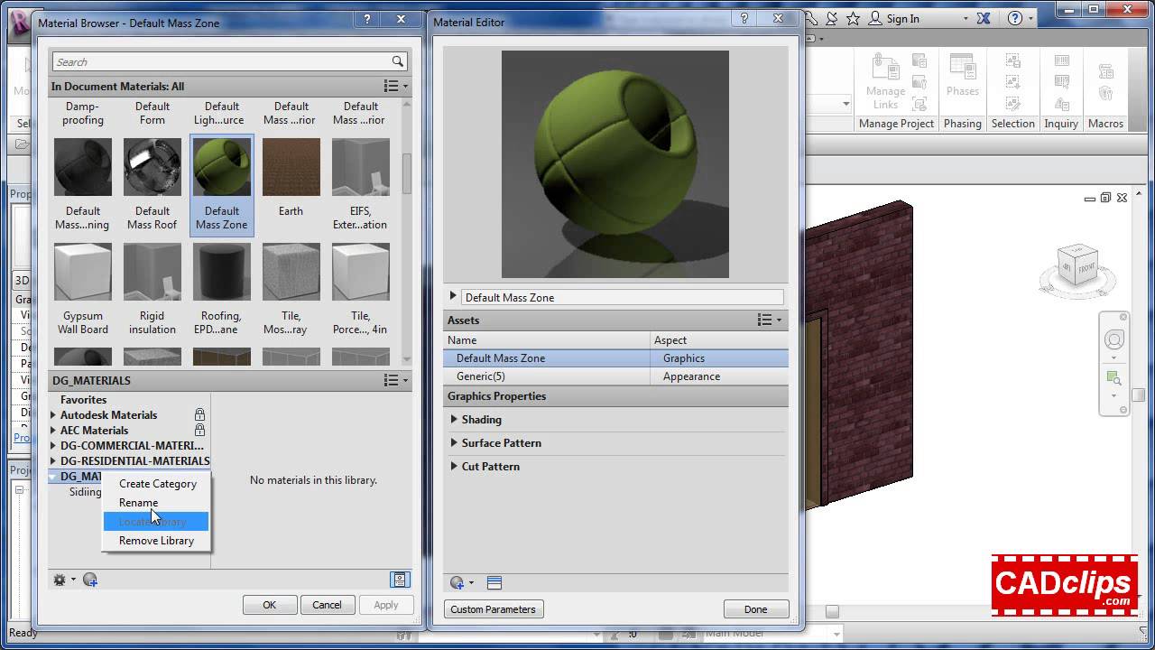 REVIT Materials Library - CADclips - Revit news