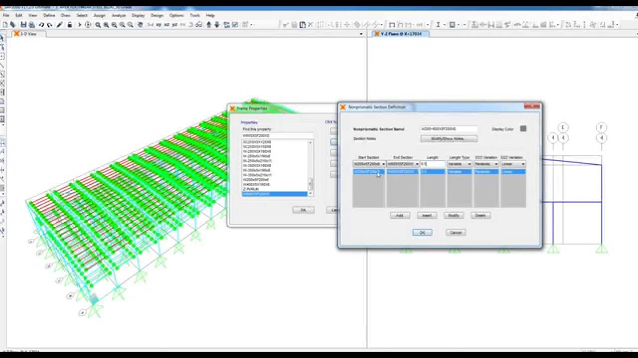 How to Define Tapered Section in SAP2000 - Revit news