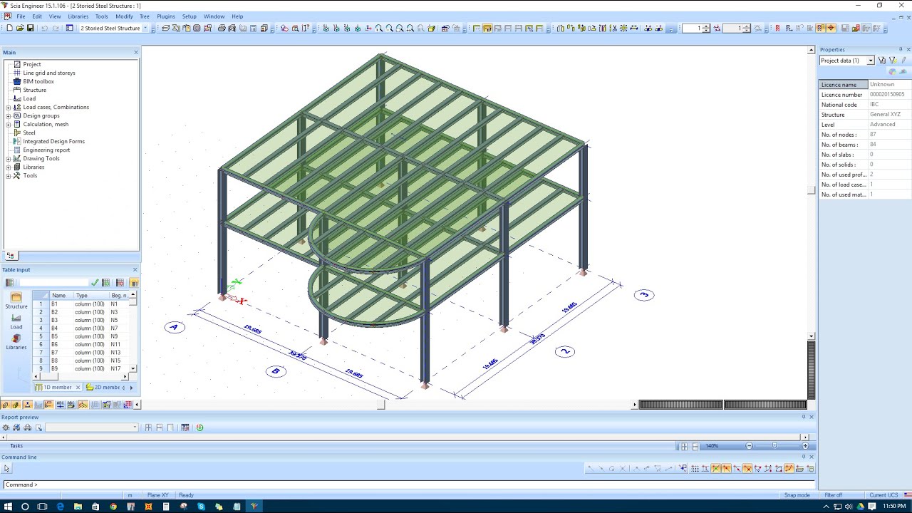 1. Modeling in SCIA Engineer-Steel Structure - Revit news