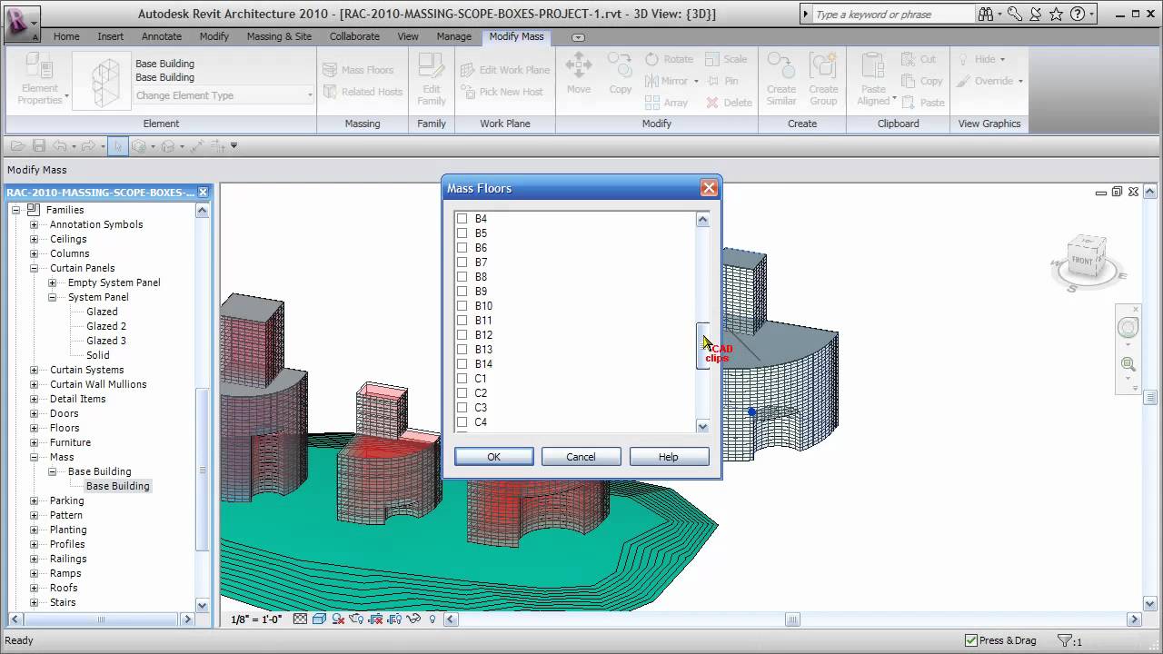 REVIT Parametric Massing Study - CADclip - Revit news