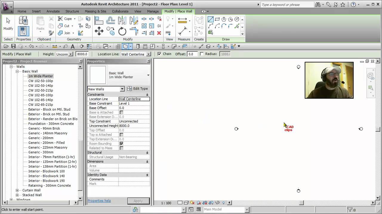 CADclip - Planter Wall 02 Create Planter Wall Type - Revit news