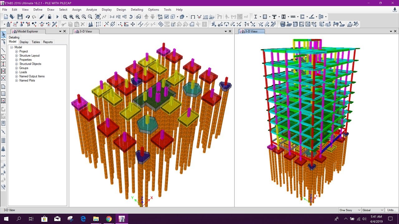 DESIGN OF PILE CAP WITH PILE IN ETABS - Revit news