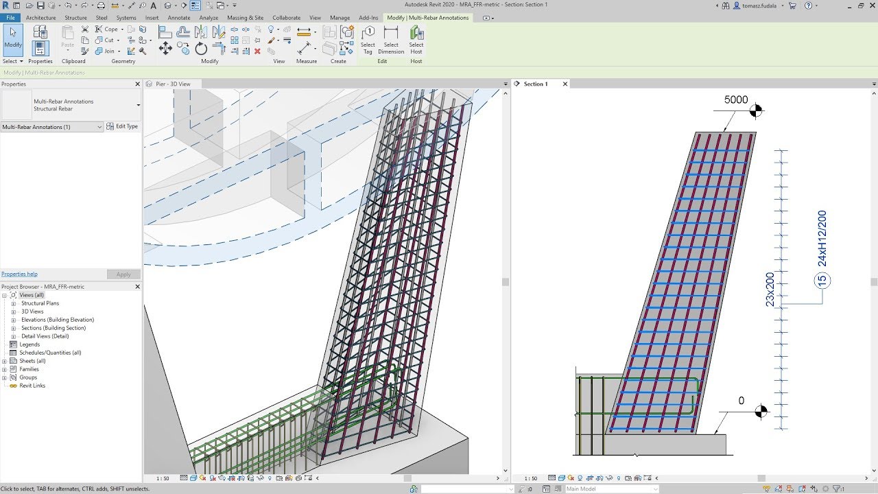 Revit 2020 Multi Rebar Annotation For Free Form Rebar Revit News