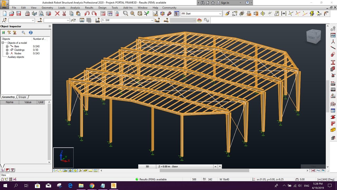 INDUSTRIAL SHED DESIGN IN ROBOT STRUCTURAL ANALYSIS : PART-1 (MODELING ...