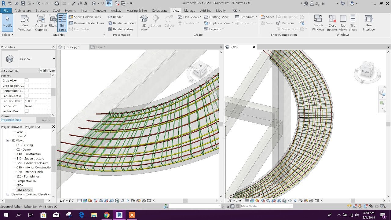 Revit 2020: Free Form Rebar Generation in Spiral Ramp - Revit news Revit 2020: Free Form Rebar Generation in Spiral Ramp - Revit news