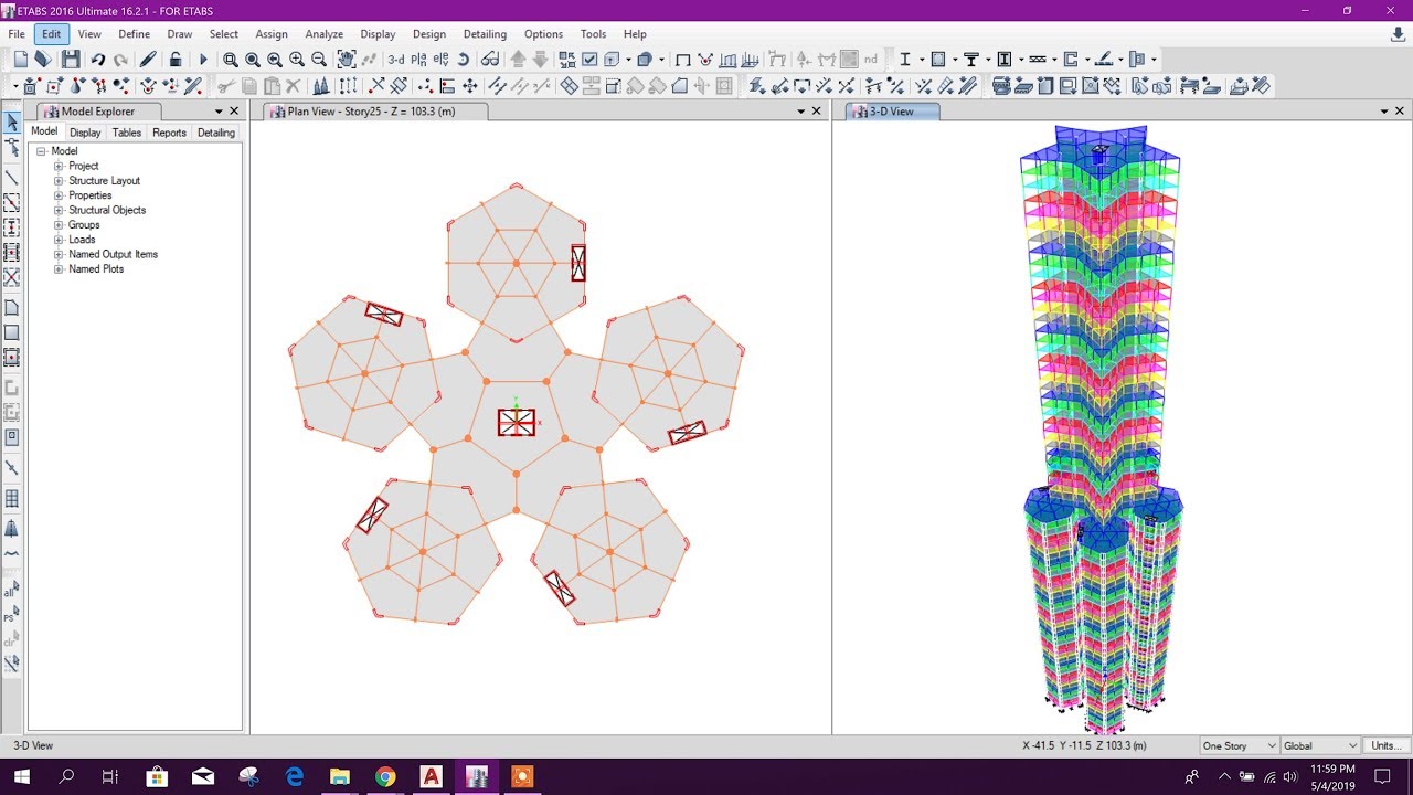 Modeling Large Commercial Building/Tower in Etabs - Revit news