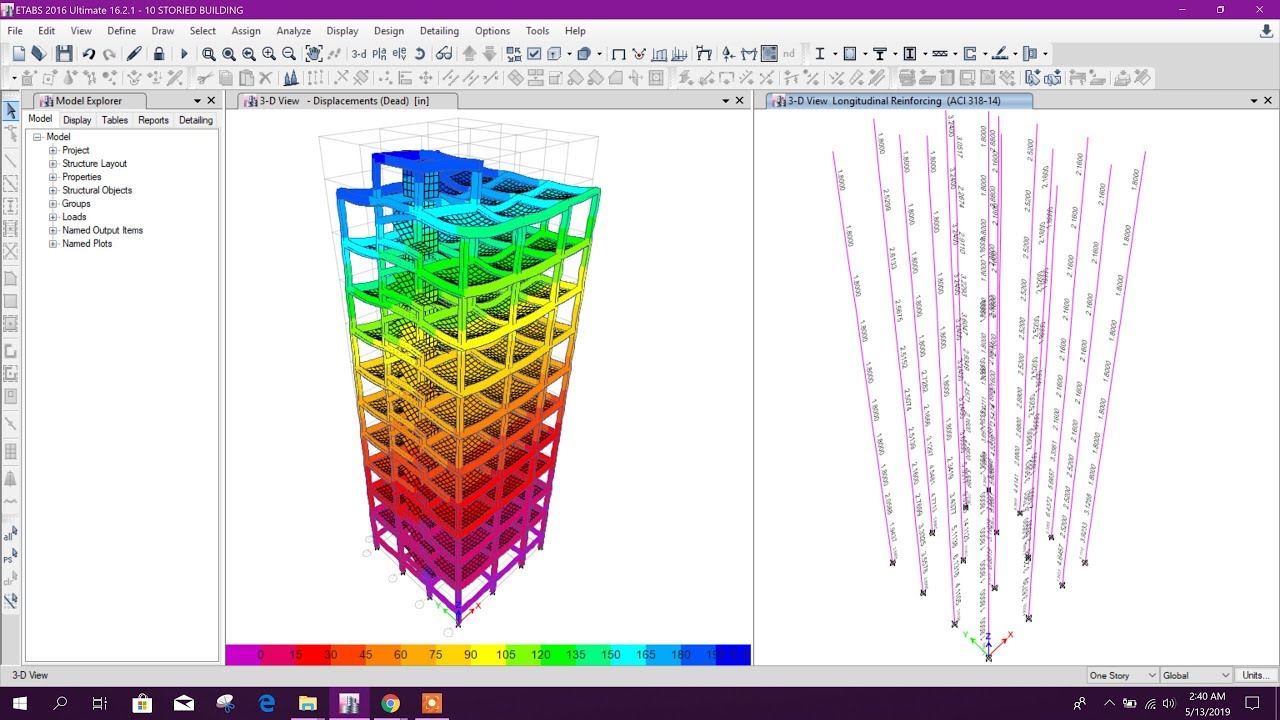 10 Storied Building Design in Etabs-Part6 - Revit news