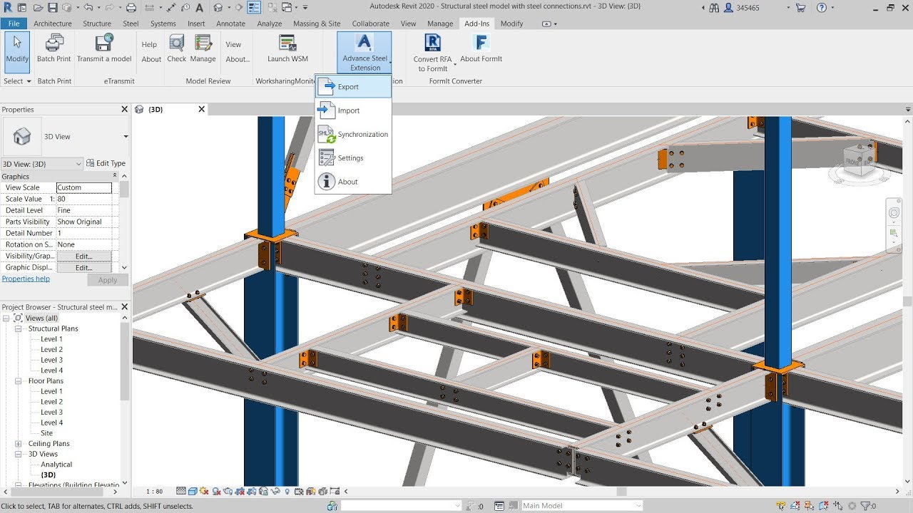 Advance Steel Extension for Revit 2020 - Revit news Advance Steel Extension for Revit 2020 - Revit news