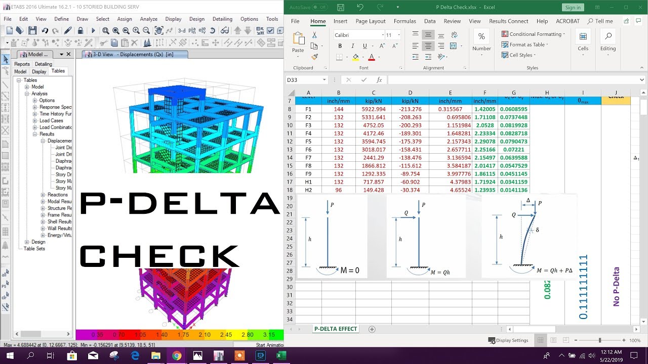 P-Delta Check in Etabs - Revit news