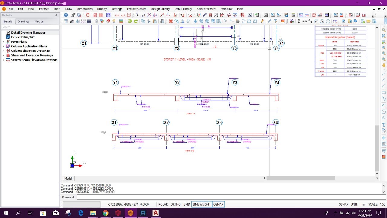 Auto Dimension & Section Details in Prota Structure - Revit news