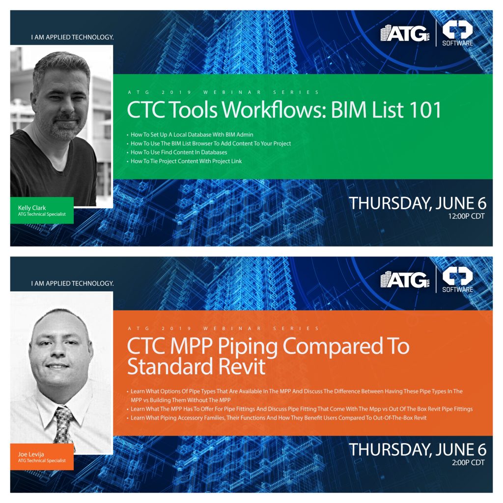 ATG Webinars On Thursday, 6/6 - Revit news