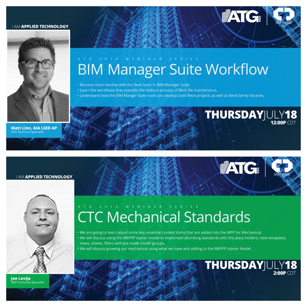 ATG Webinars: BIM Manager Suite Workflow & CTC Mechanical Standards ...