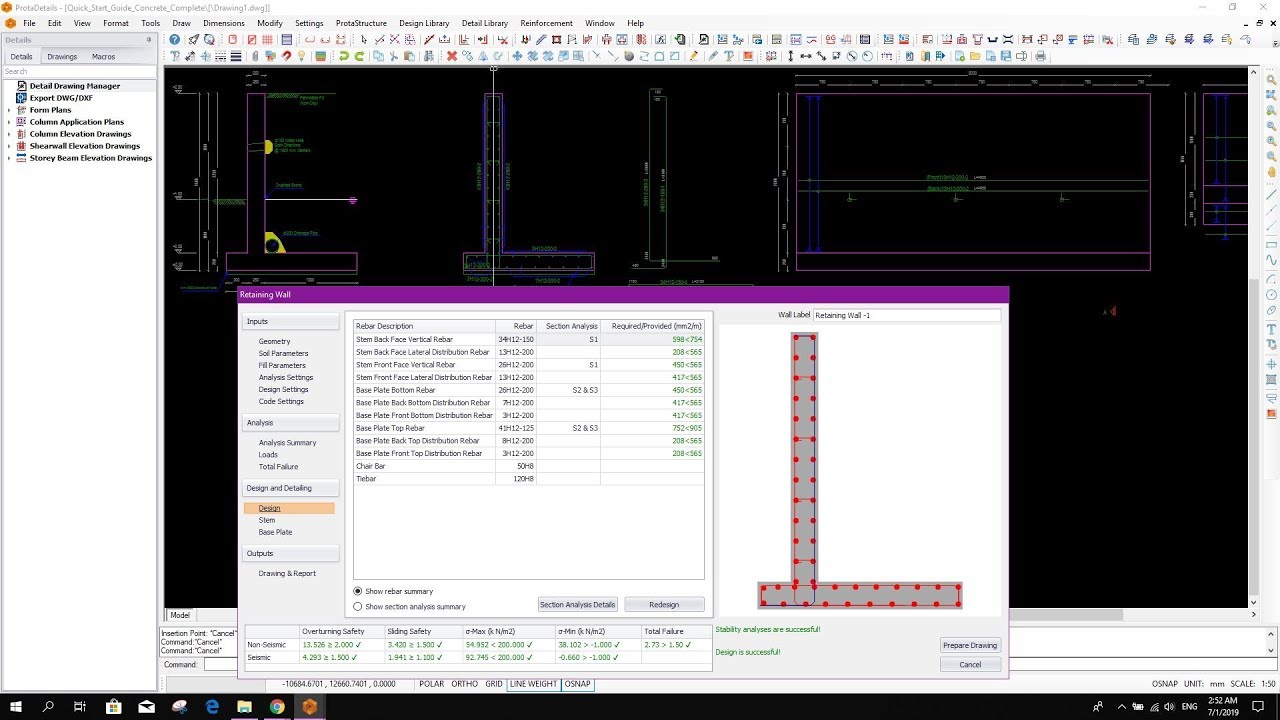 Cantilever Retaining Wall Design & Detailing - Revit news