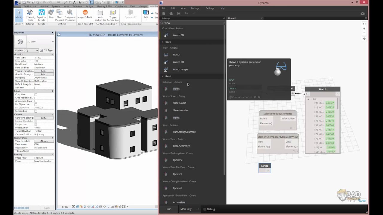 Using Dynamo To Manipulate Building Data In Bim Part 2 Selection