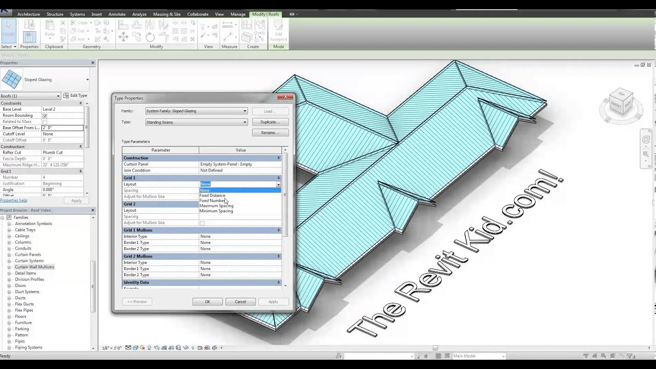 Revit Tutorial - 3D Standing Seam Metal Roof in 6 Minutes! - Revit news