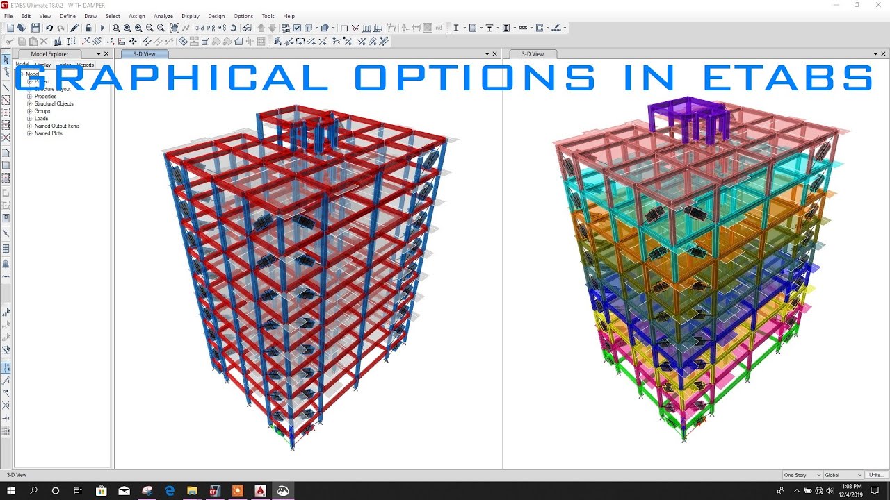 Model View or Graphical Options in Etabs v18 - Revit news Model View or Graphical Options in Etabs v18 - Revit news